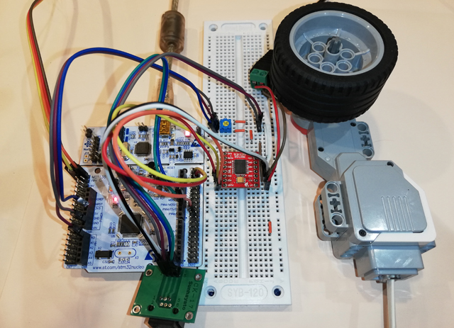 Try to drive a Lego EV3 motor using PWM output of STM32!